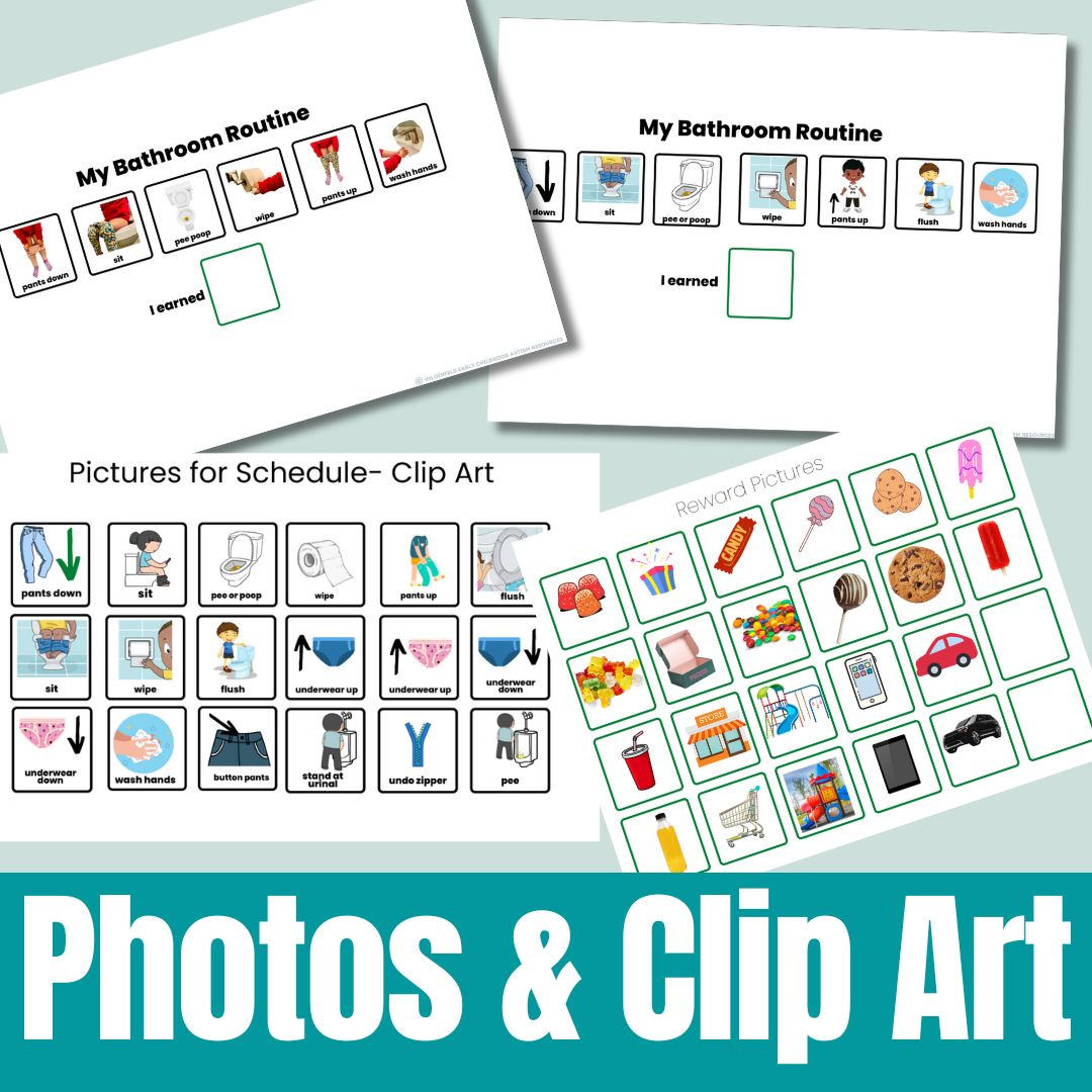 Autism Toilet Training Bundle with Potty Visual Supports & Stories ...