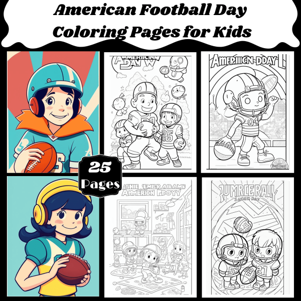 25 American Football Day Coloring Pages for Kids | Made By Teachers