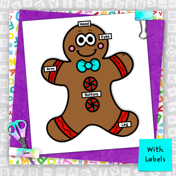 Label a Gingerbread Craft | Winter Craft | Made By Teachers