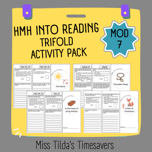 4th Grade HMH into Reading Activity Pack - Module - Made By Teachers
