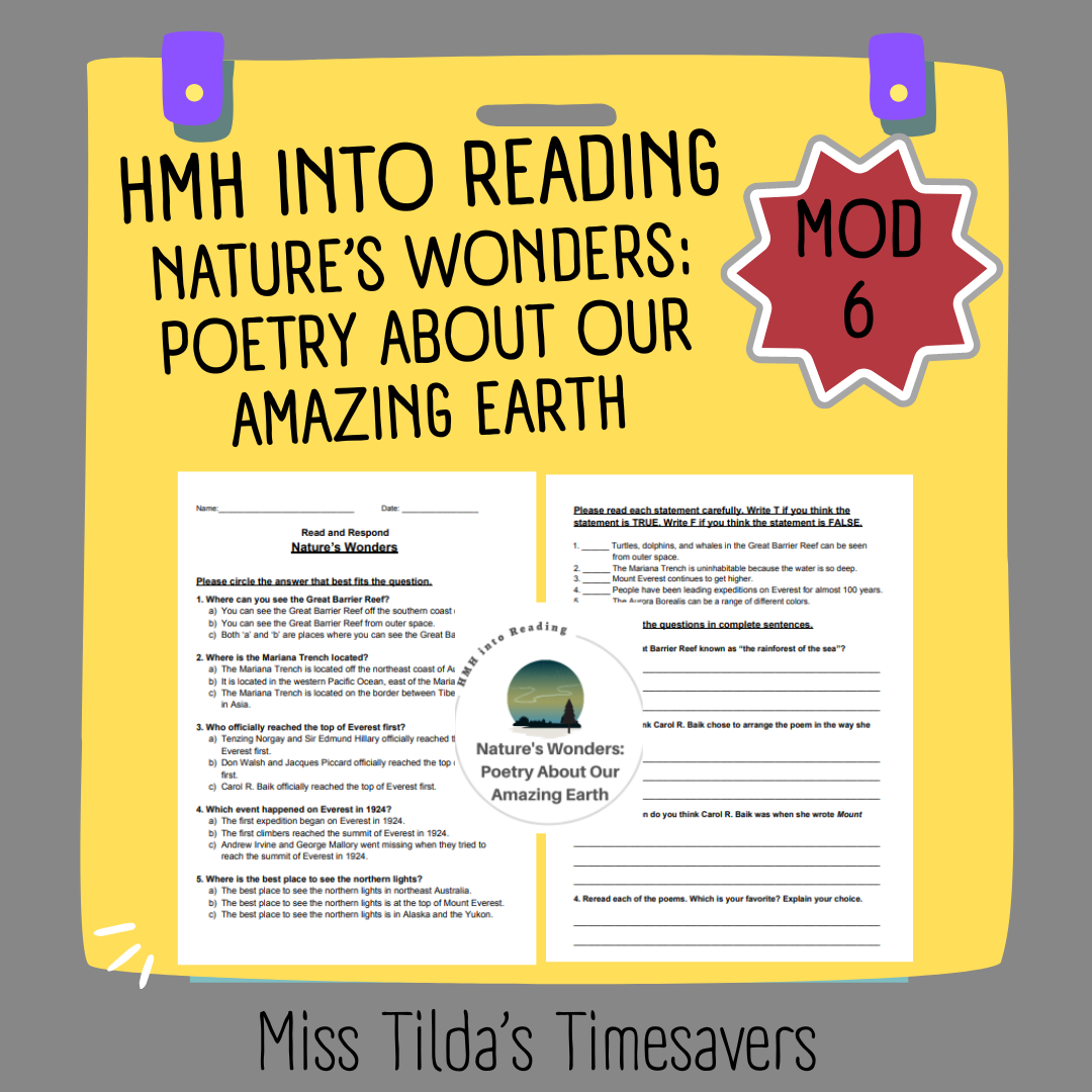 Finding Bigfoot - Grade 5 HMH Into Reading (Module 9) | Made By Teachers