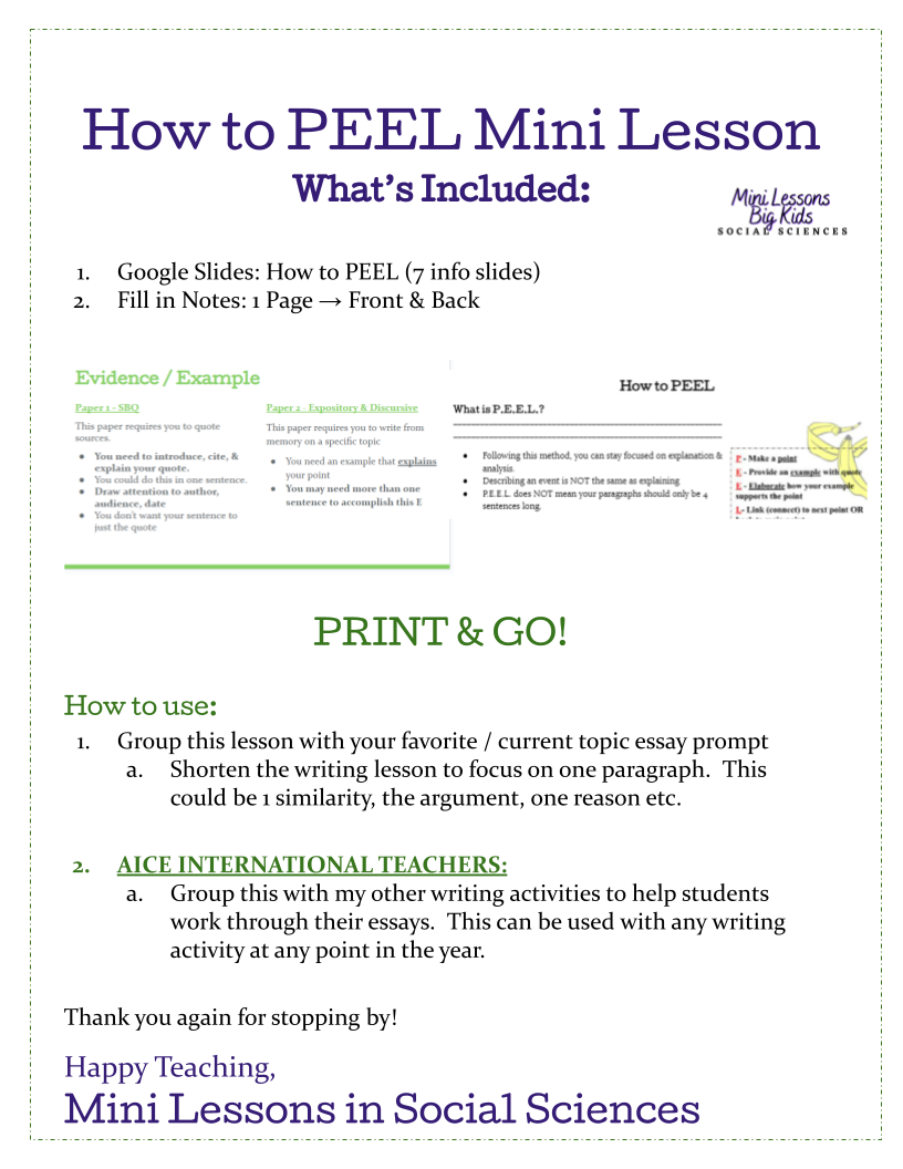 AICE History: Paper 1 Part B Mini Lesson | Made By Teachers