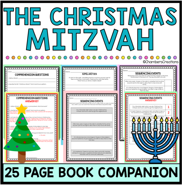 The Christmas Mitzvah Hanukkah Jewish Book Companion | Made By Teachers