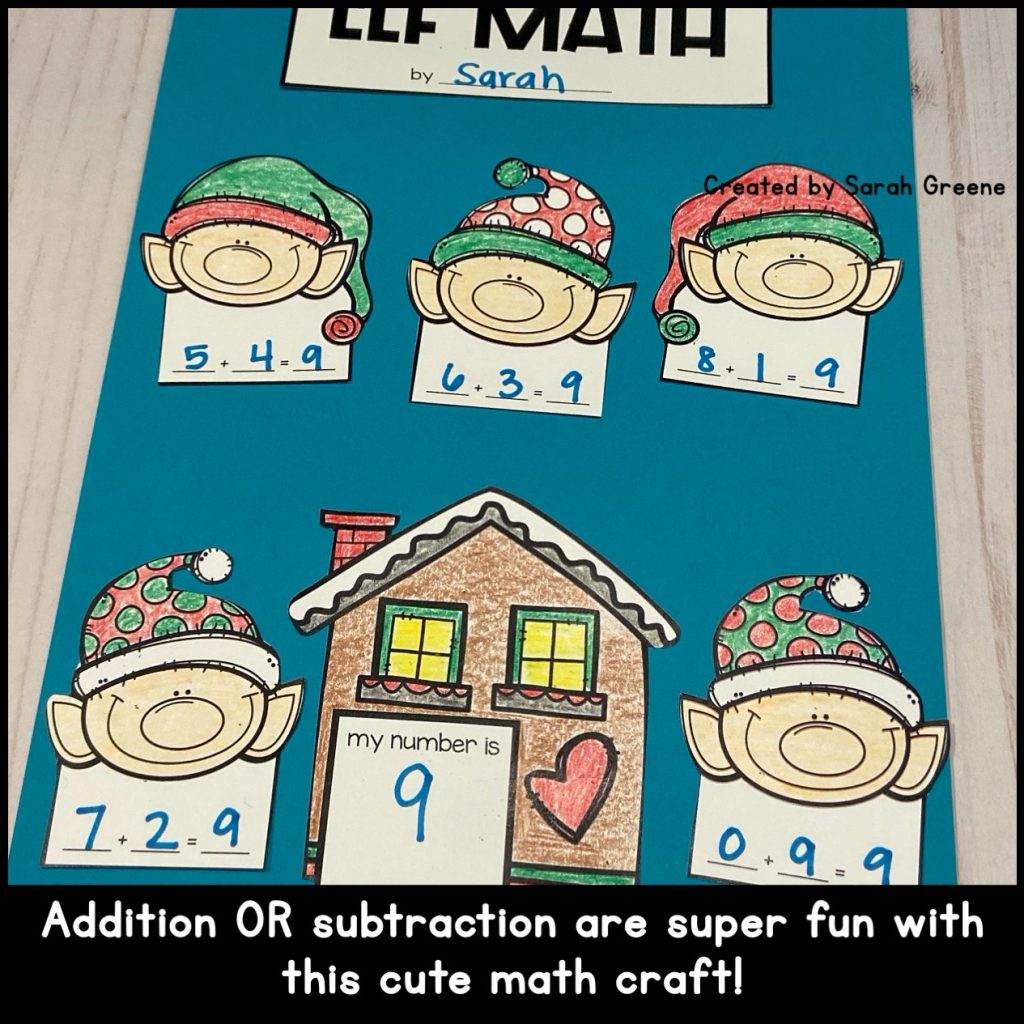 Christmas Addition or Subtraction Craft | Made By Teachers