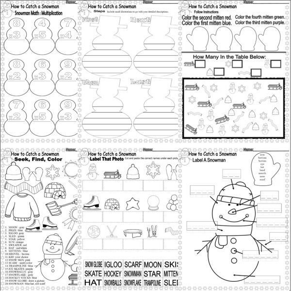 How to Catch a Snowman Winter Read Aloud Book Study Companion ...