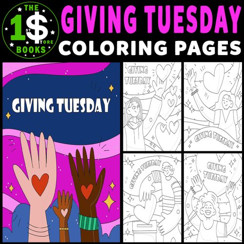 Giving Tuesday Coloring Pages | 28 November Holiday Coloring Sheets ...