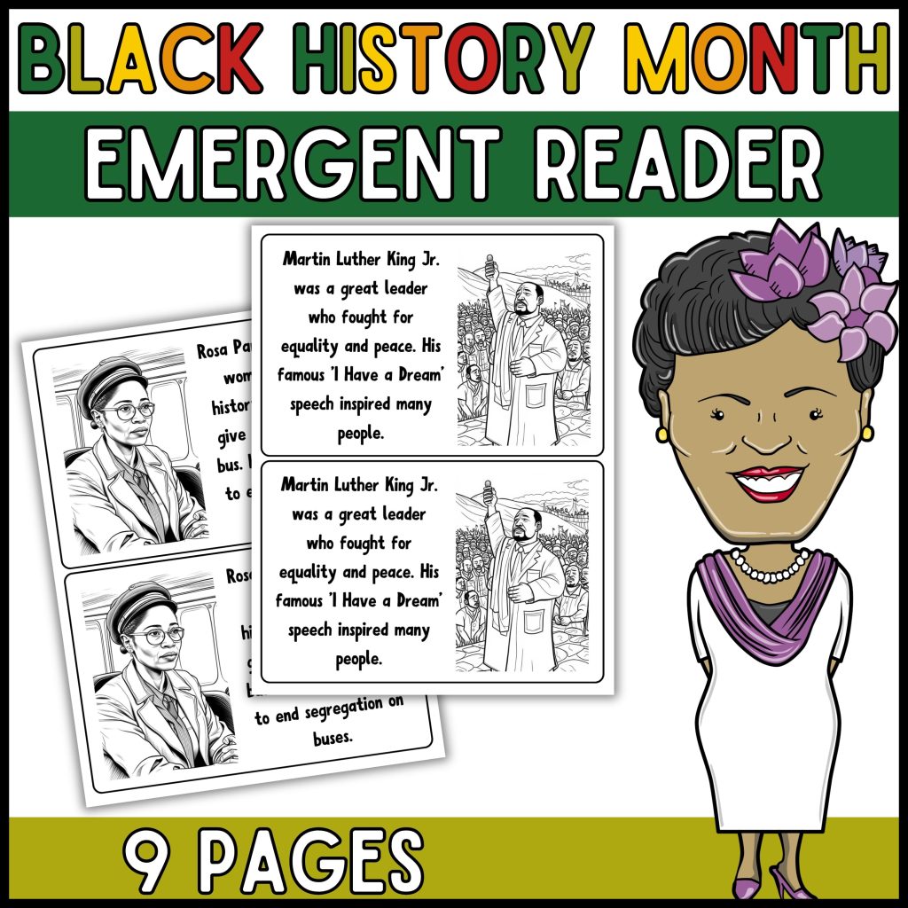 Black History Month Mini-Book for Emergent Readers | February Morning ...