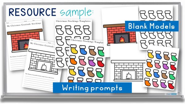 Christmas Stockings Craft Template - SEL Gratitude Writing Activity ...