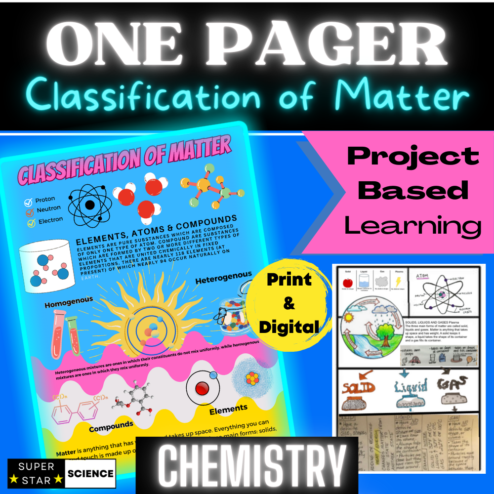 Magnets & Magnetism One Pager Project MS Physical Science Activity NGSS ...
