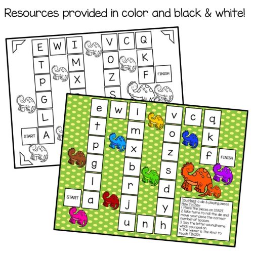 Alphabet Games and Activities (Dinosaur Theme) - Made By Teachers