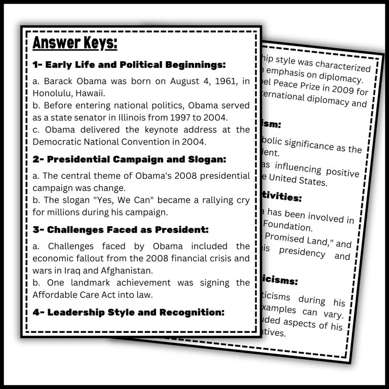Barack Obama Reading Comprehension Passage | Black History Month - Made ...