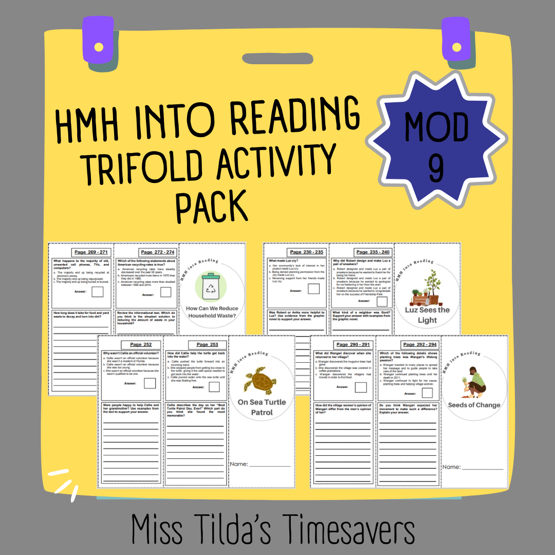 Luz Sees the Light - Grade 4 HMH Into Reading (Mod | Made By Teachers