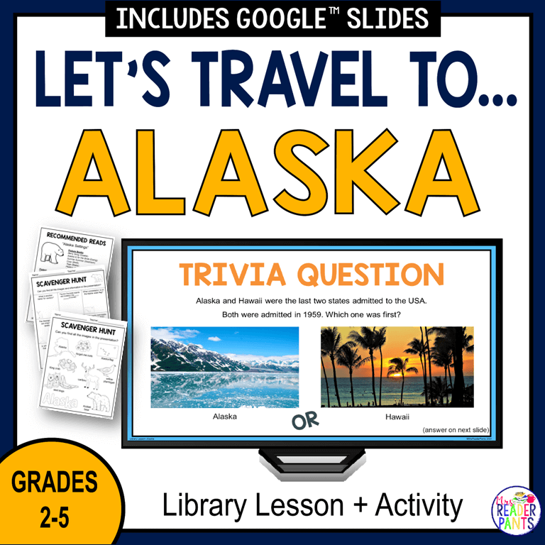 Alaska Library Lesson - Alaska State Study - US States - Elementary ...