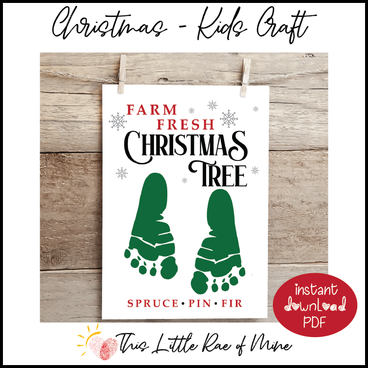 I'm A Little Pine Tree - Photo Keepsake Project - Printable - DIY Craft ...