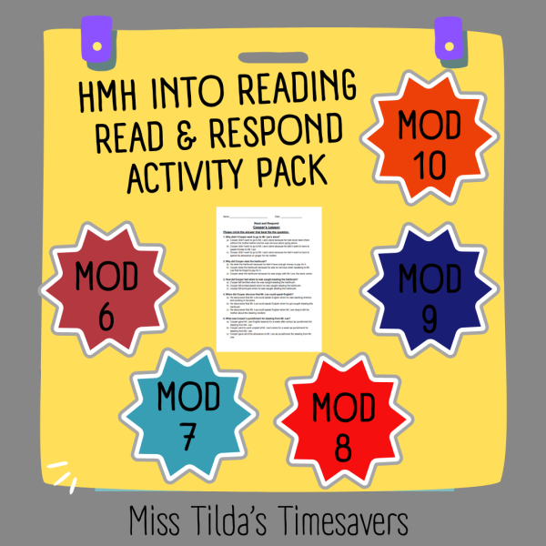 Grade 4 HMH Into Reading (Modules 6 - 10) - Read a | Made By Teachers