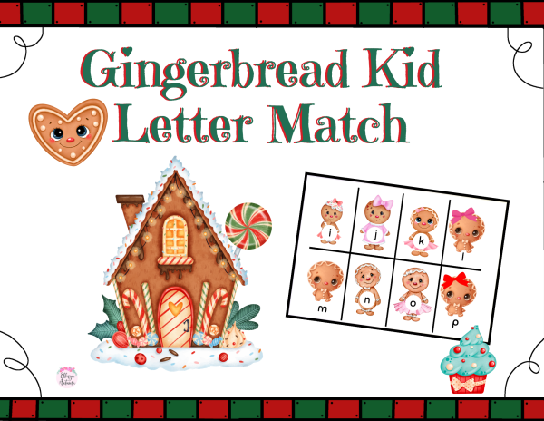 Gingerbread Kid Letter Match | Made By Teachers