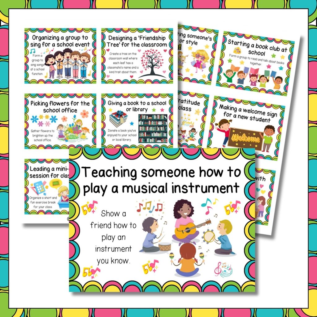 100 Acts of Kindness Posters & Bonus Flashcards | Celebrate 100 Days of ...