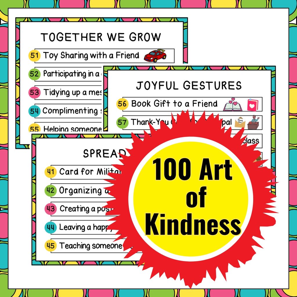 100 Acts of Kindness Posters for 100 Days of School | Printable ...