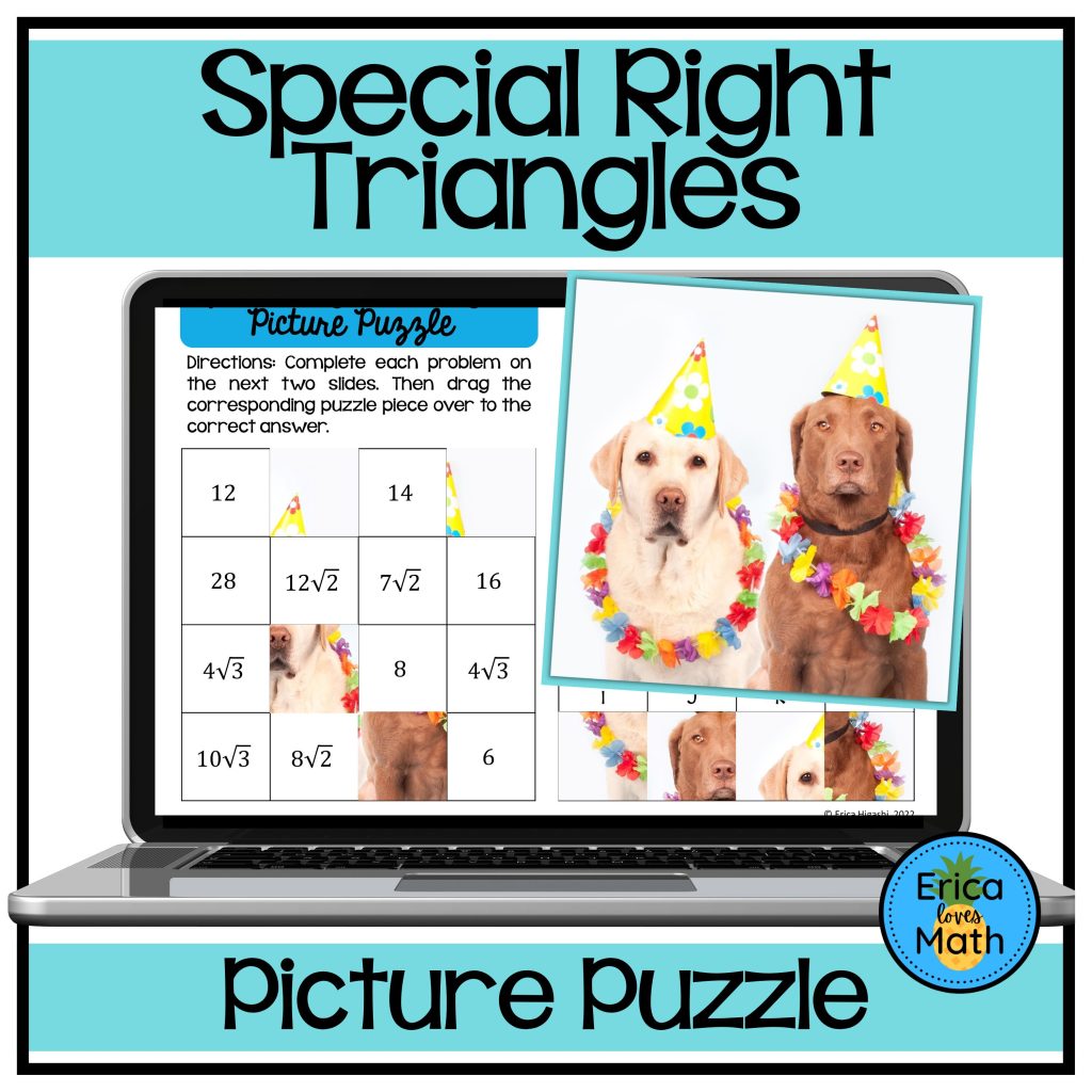 Special Right Triangles Digital Activity Picture Puzzle | Made By Teachers