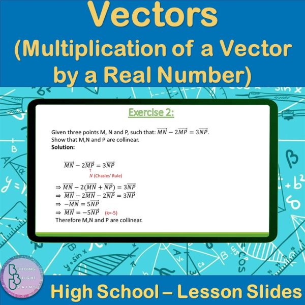 Vectors (Multiplication of a Vector) | High School Math PowerPoint ...