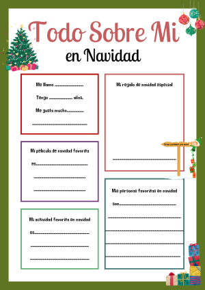 Christmas Spanish Worksheet Activity Pack for Young Learners - Made By ...