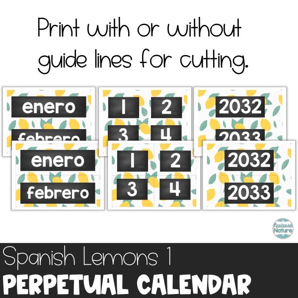 Spanish Flip Calendar for Farmhouse Classroom Decor - Chalkboard and ...