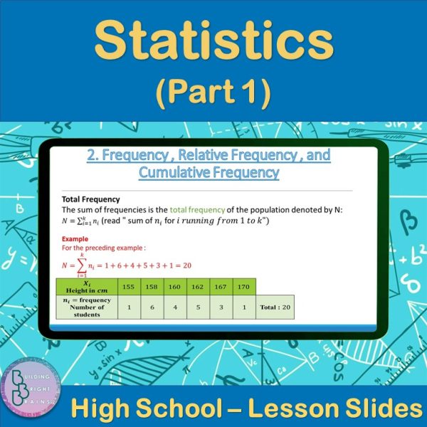 Statistics Part 1 | High School Math PowerPoint Lesson Slides | Made By ...