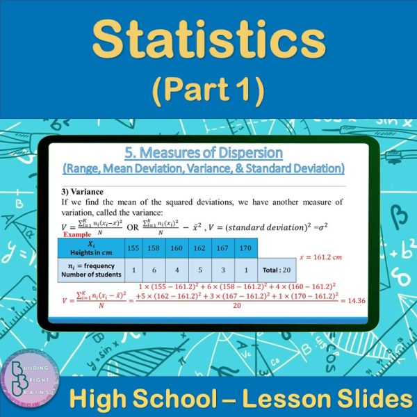 Statistics Part 1 | High School Math PowerPoint Lesson Slides | Made By ...