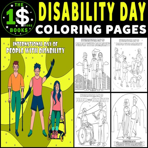 World Disability Day Coloring Pages | People With Disabilities Coloring ...