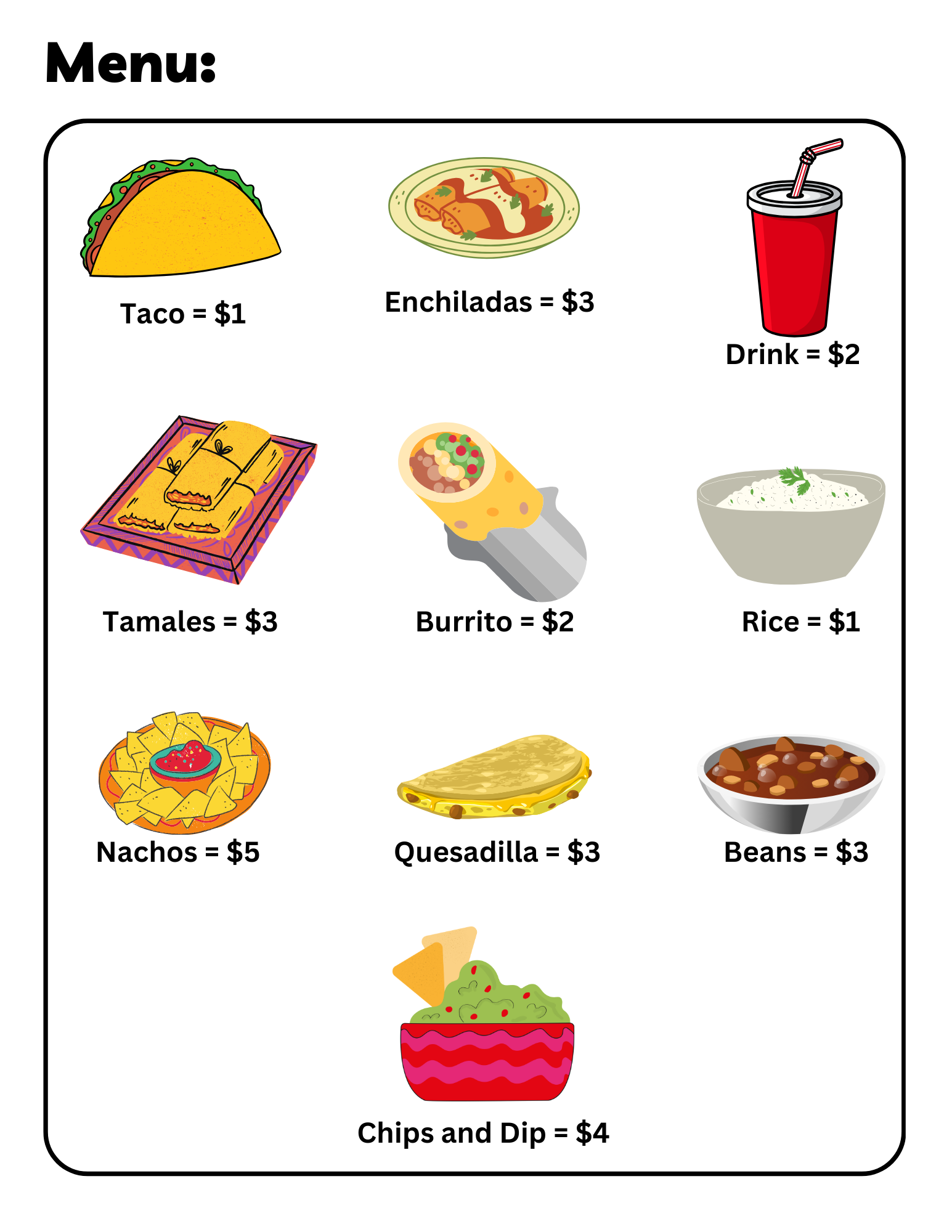 Let's Taco 'Bout Math: Addition Practice for Early Elementary & Life ...