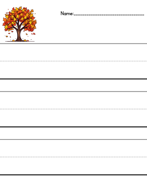 *Differentiated Writing Center* Leveled Lined Paper | November Version ...