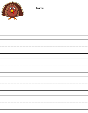 *Differentiated Writing Center* Leveled Lined Paper | November Version ...