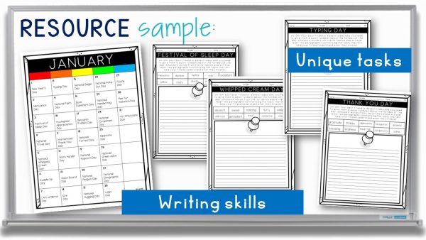 January Bell Ringers - Holiday of the Day Writing Prompts Daily Warmups ...
