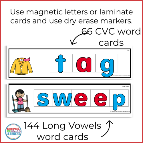 Spelling Word Cards - CVC, Blends, Digraphs, and More! | Made By Teachers