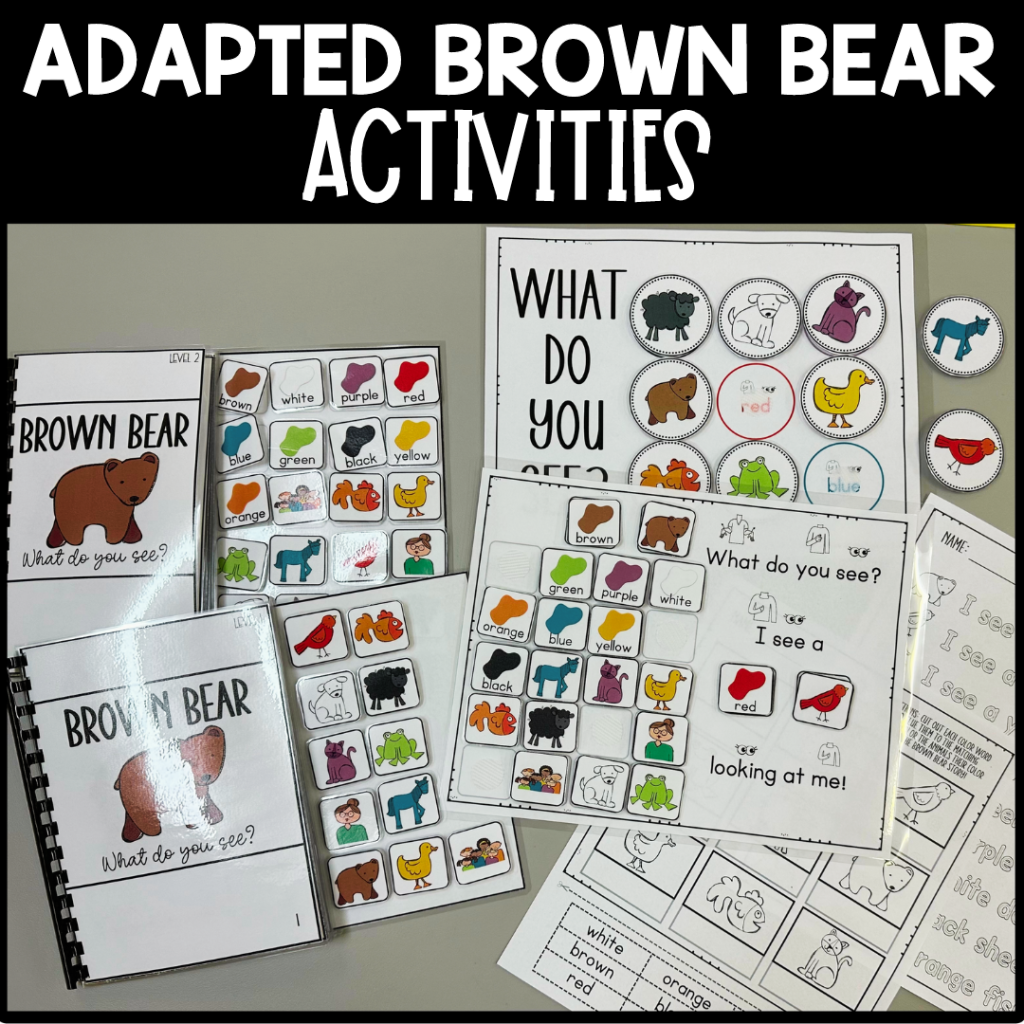Adapted Brown Bear Book Companion Activities, Special Edu, Visually ...