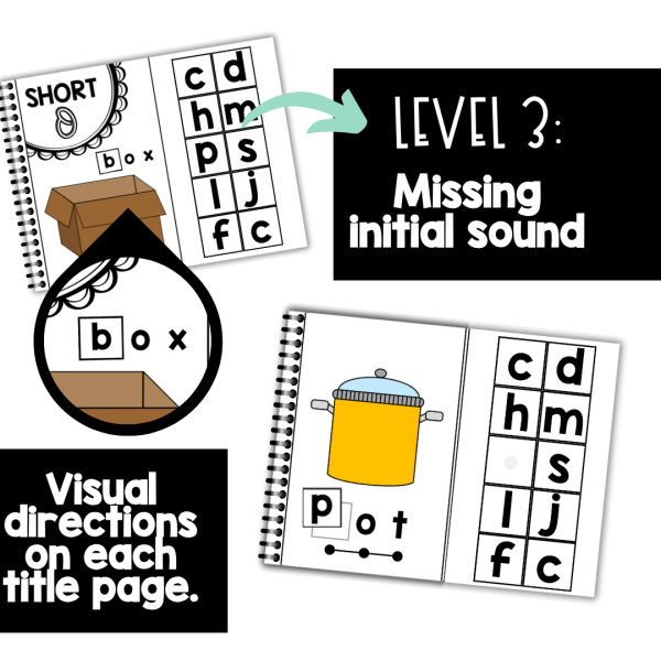 Short O Adapted Books, CVC Adapted Books, Special Education Skill ...