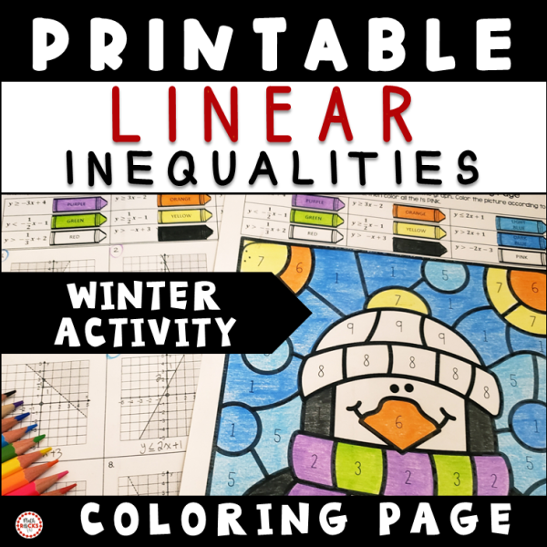 Winter Linear Inequalities From A Graph Coloring Math Activity Algebra ...