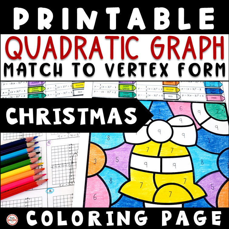 Halloween Quadratics Complete The Square a Is 1 Coloring Page 9th Grade ...