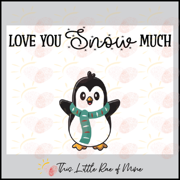 Love You Snow Much - Penguin - Christmas - handprint Art - Keepsake ...