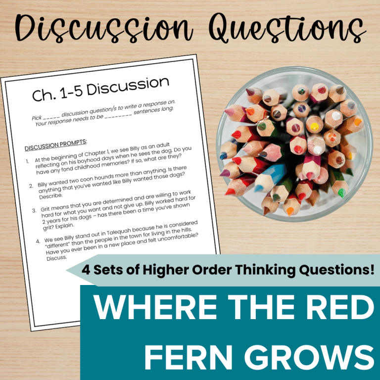 Where the Red Fern Grows Discussion Questions + Writing Prompts | Made ...