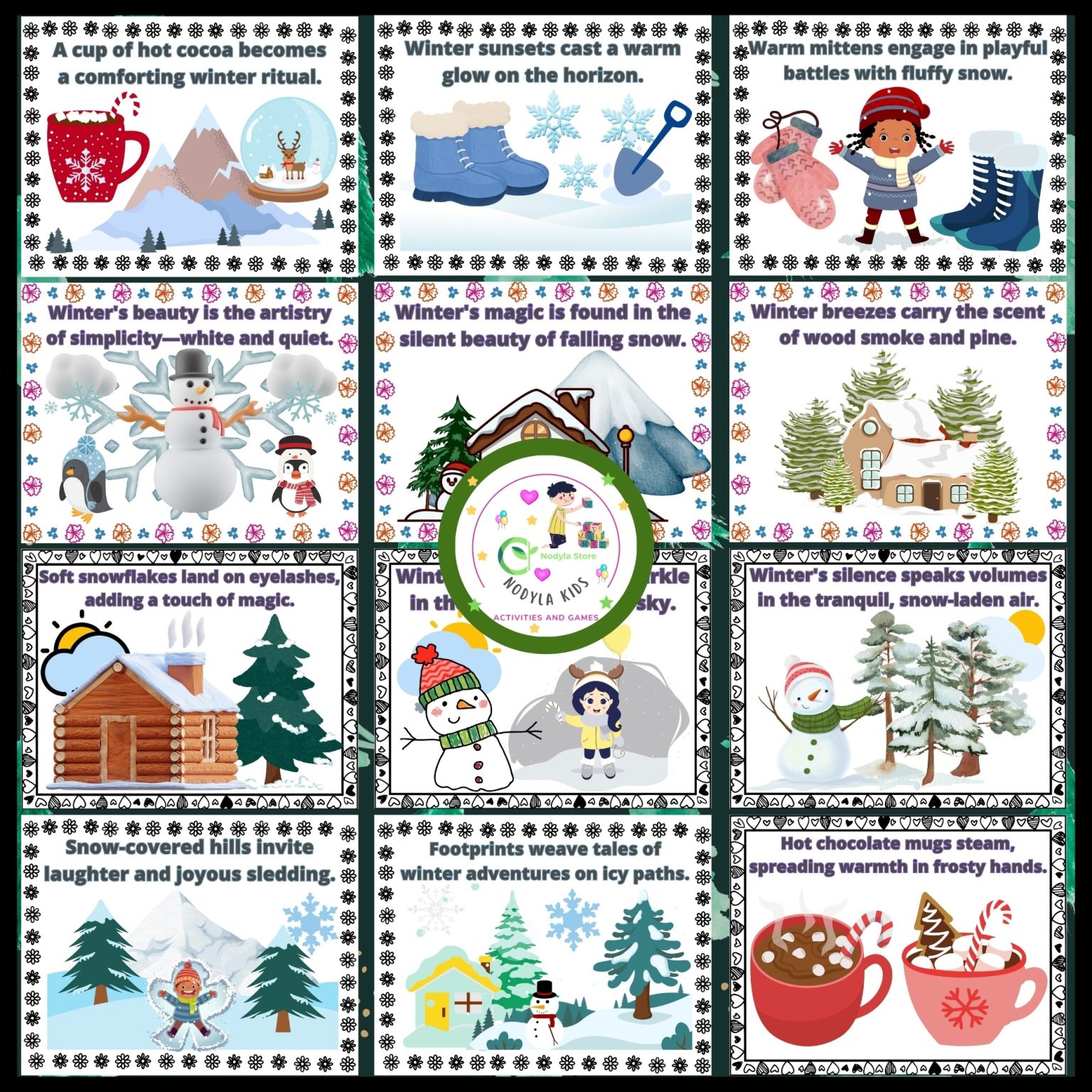 Winter and Snow Classroom Decorations Bulletin Board Kit | Made By Teachers
