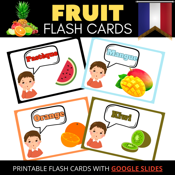 Fruit Flashcard Adventure for for Little Learners in French with Google ...