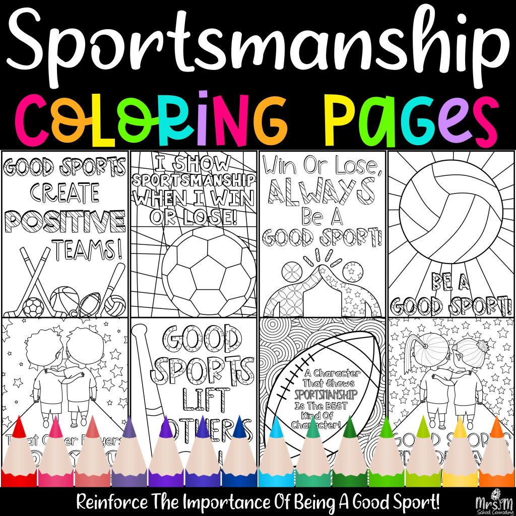 Sportsmanship Coloring Pages / Be A Good Sport And A Team Player - Made ...
