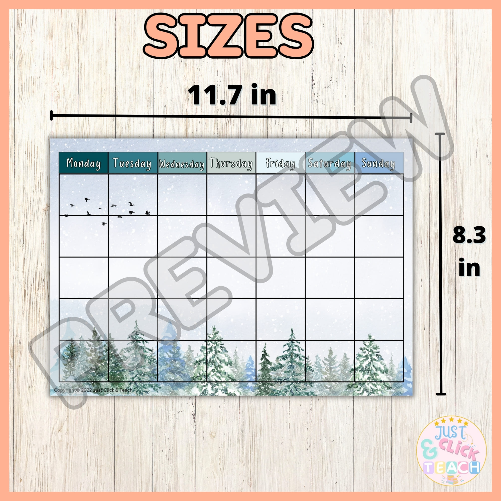 Classroom Calendar & weather chart |Pocket Chart Cards|Arctic animals ...