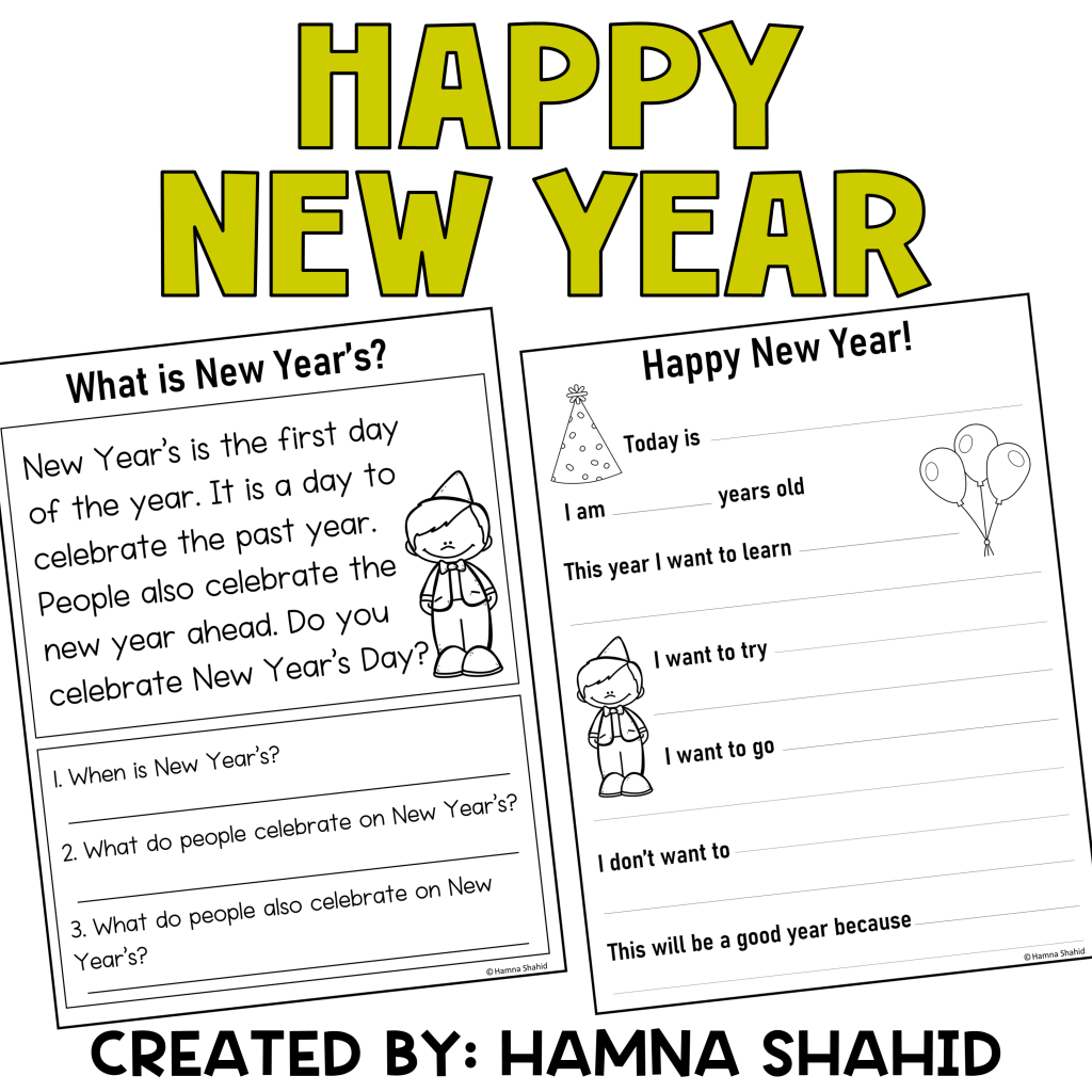 Happy New Year 2024 Activities | Made By Teachers