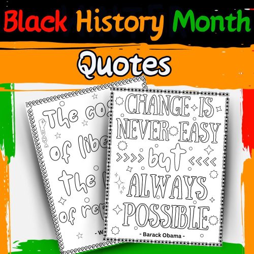Black History Month Quotes coloring pages - Made By Teachers