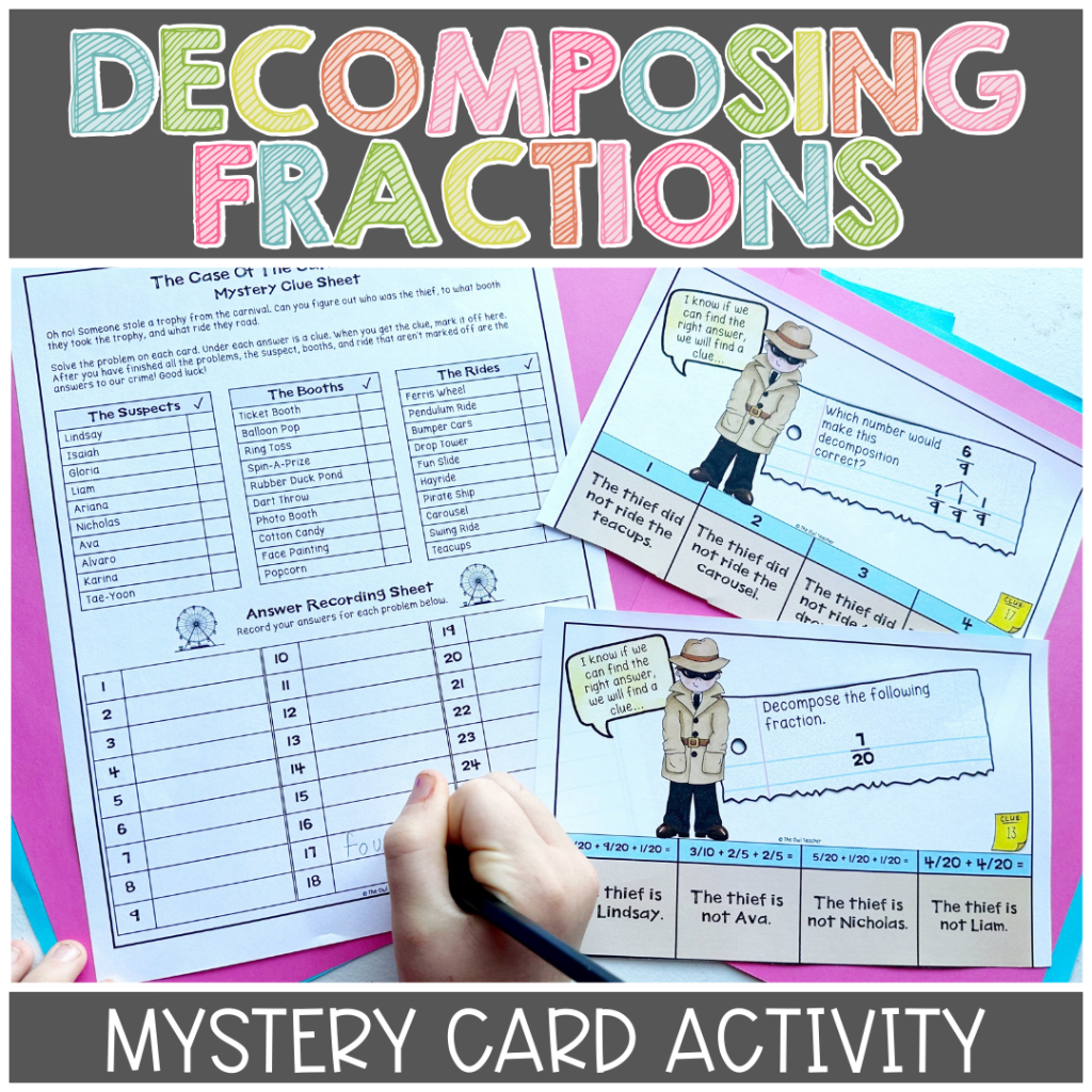 Decomposing Fractions Math Mystery | Made By Teachers