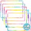 Rainbow Watercolor Borders - Skinny, Full Page and Confetti Clipart ...