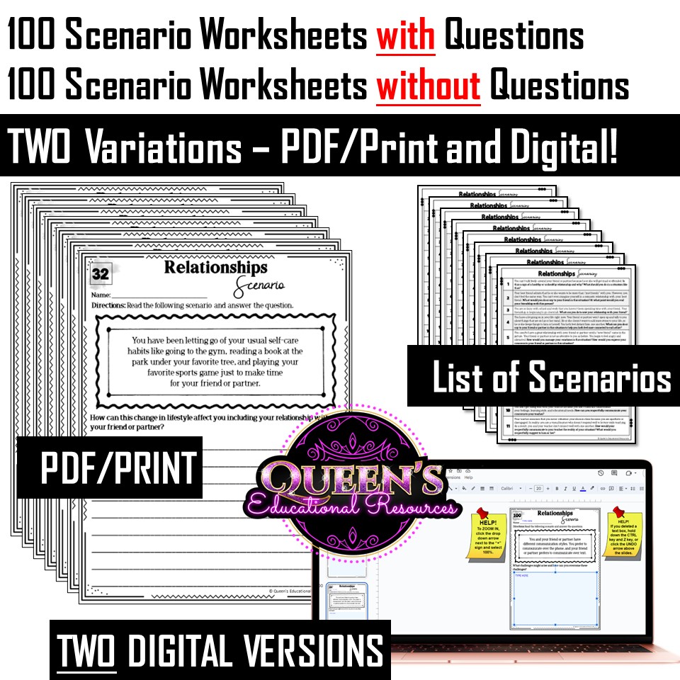Relationships Scenarios | Relationship Building Situation Cards ...