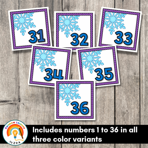 January Calendar Numbers | January Calendar Cards | January Calendar ...